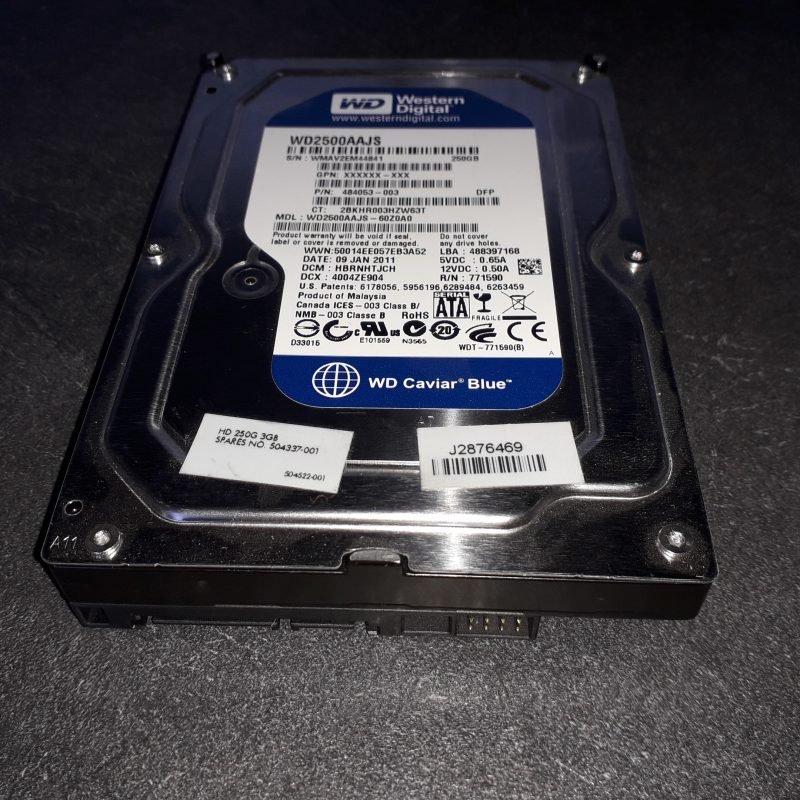 Disque dur interne 250 Go 3,5" Sata II - Modèle WD2500AAJS - Vente de ...